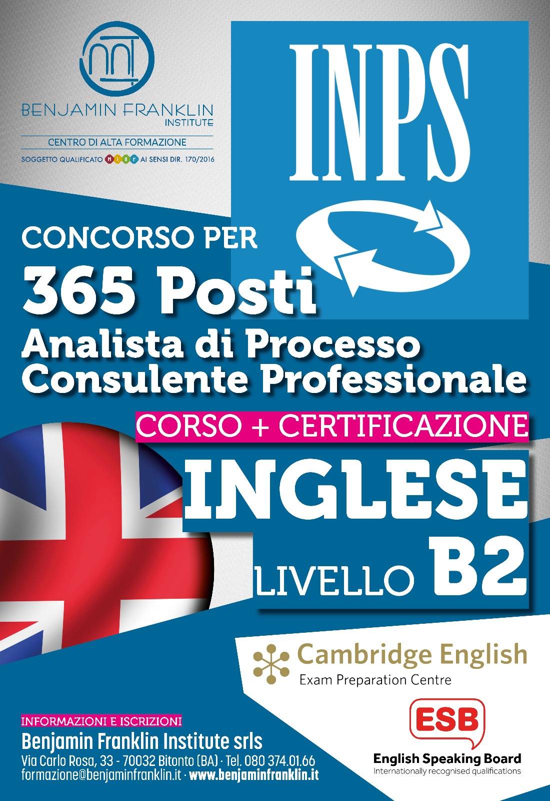 CORSO INGLESE B2 - Benjamin Franklin Institute
